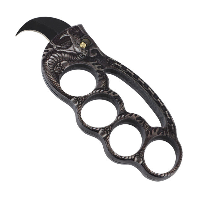Don’t Tread on Me Automatic Knuckle Karambit Knife – SPY GALLERY INC