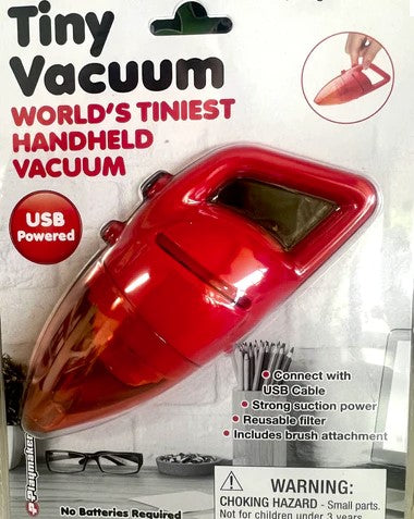 WORLD'S TINIEST HANDHELD VACUUM USB POWERED – SPY GALLERY INC