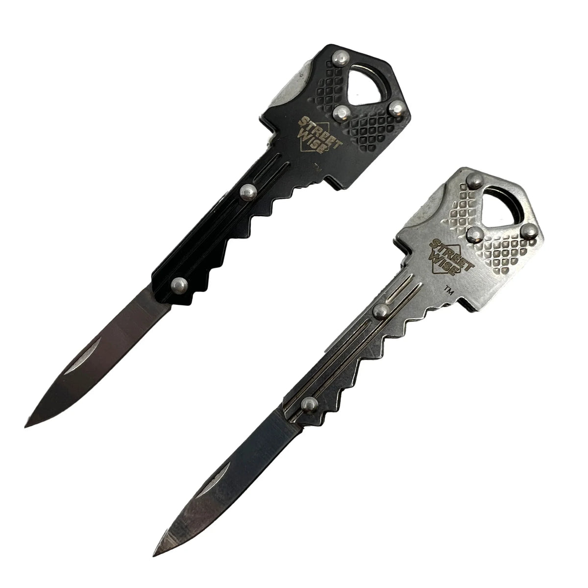Safe-Key Concealed Knife (Silver and Black 2 pack) – SPY GALLERY INC