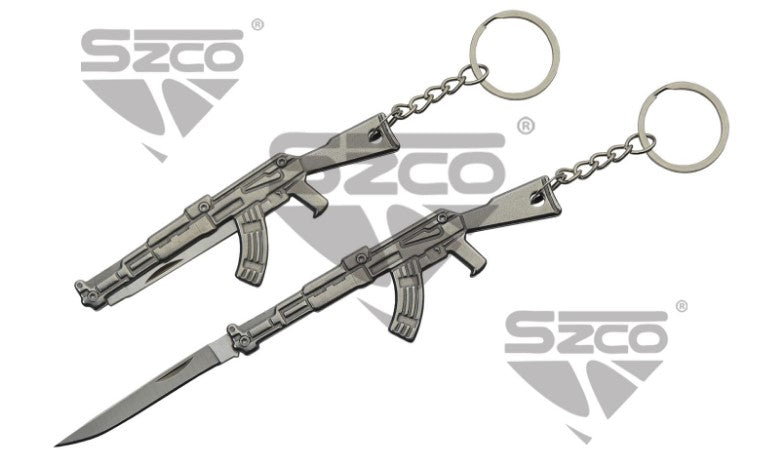 GUN KEYCHAIN KNIFE – SPY GALLERY INC